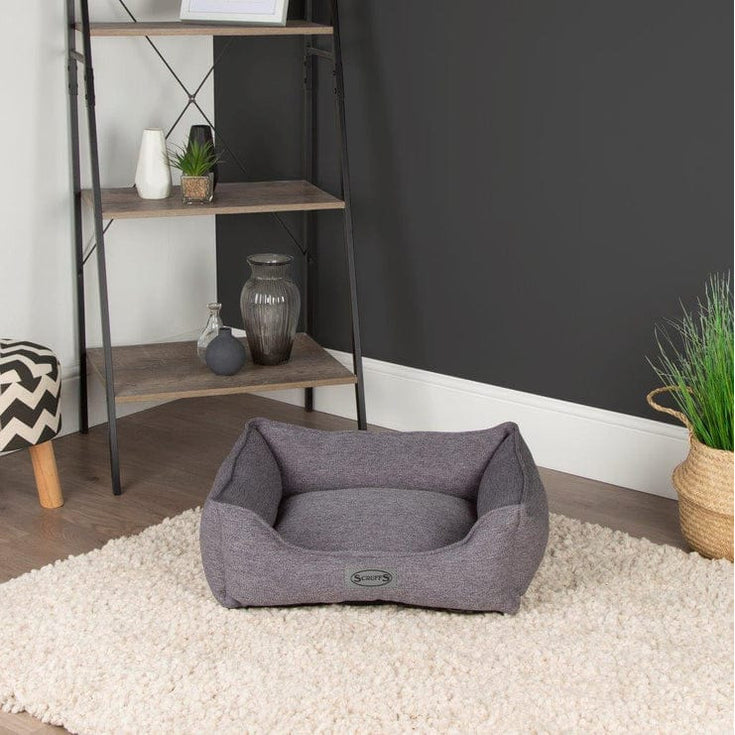 Scruffs Manhattan Box Bed - Dark Grey — Pet Prestige UK